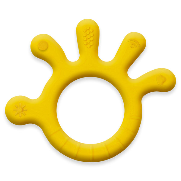 Hand Shape Silicone Teether | BPA-Free Teether, Teething Relief, Baby ...